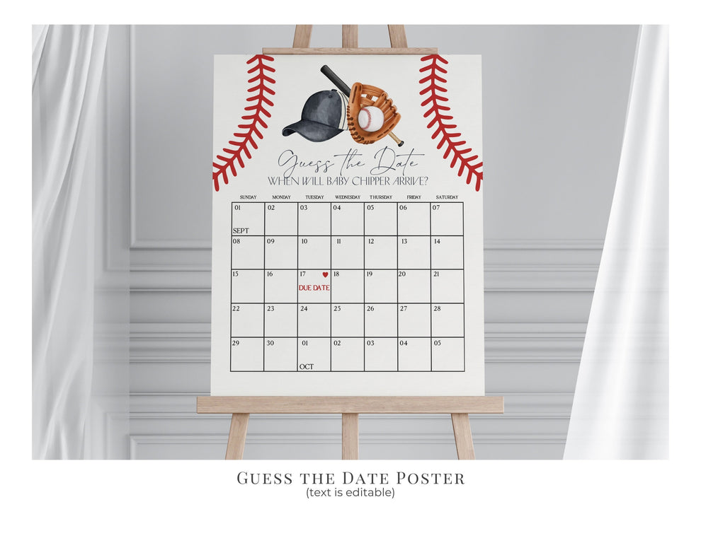 Baseball Baby Shower Bundle Printable Template – Wilde Peach Party