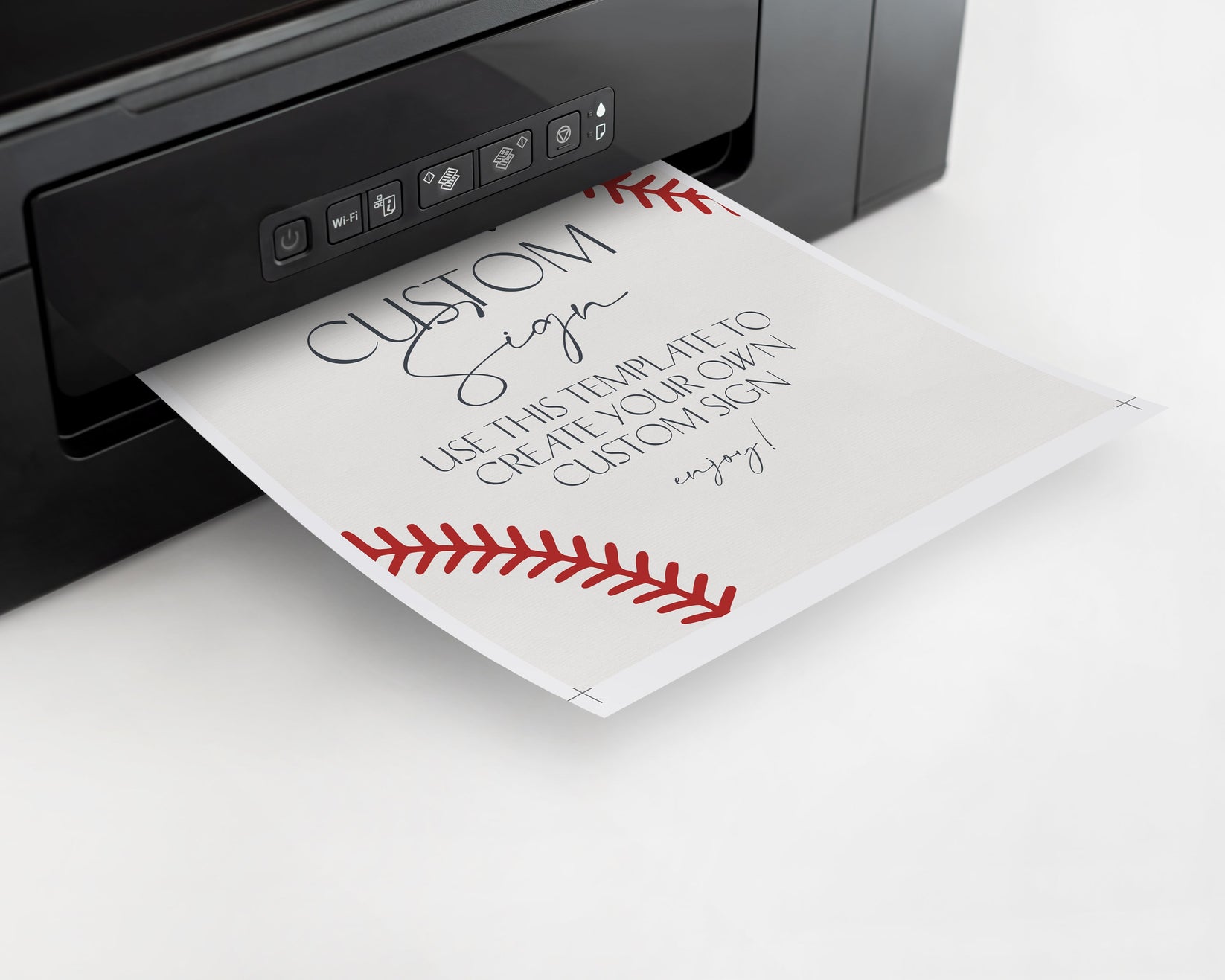Baseball Custom Sign Printable Template – Wilde Peach Party