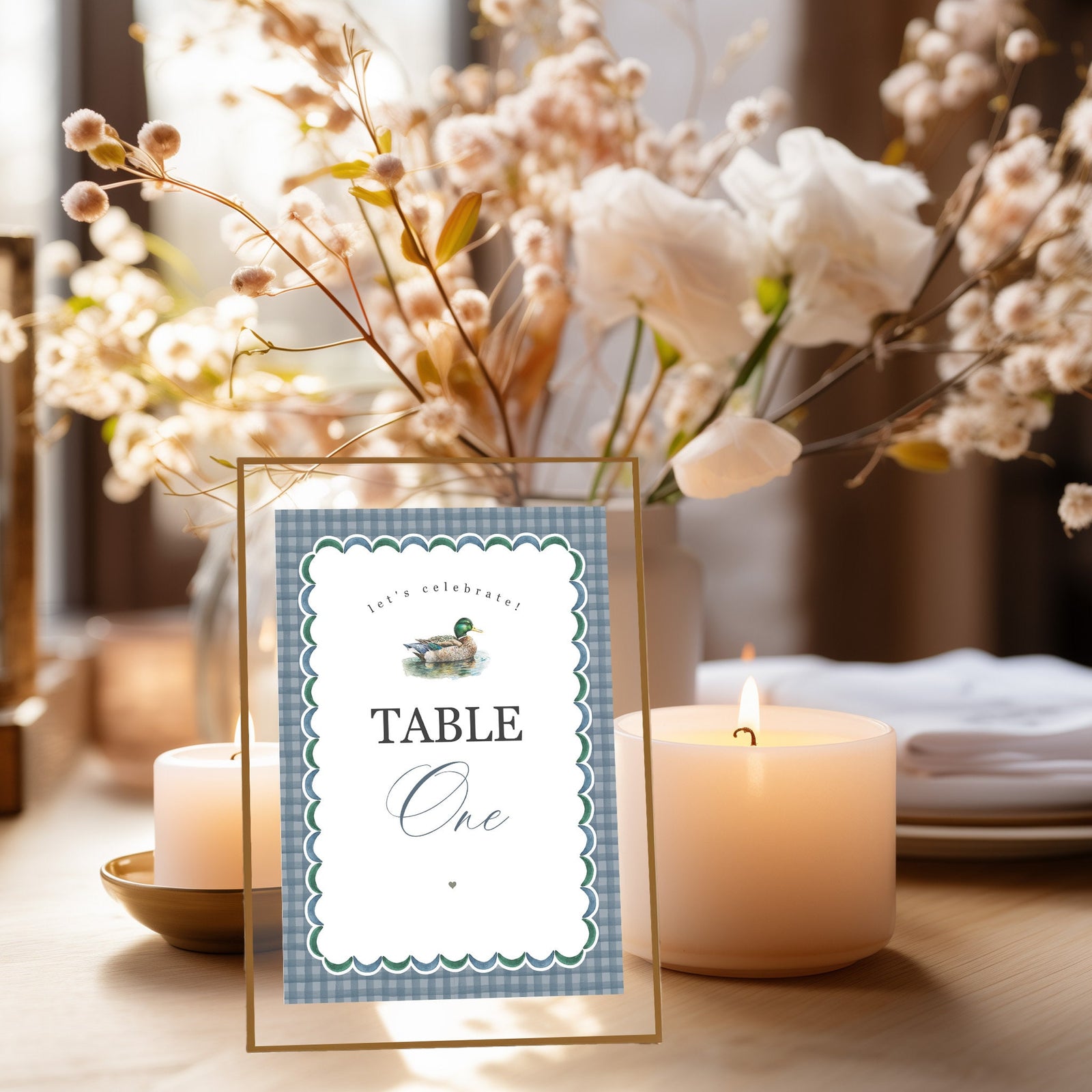 Mallard Table Numbers Printable Template – Wilde Peach Party