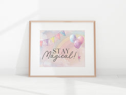 Magical Unicorn Party Signs Printable Template – Wilde Peach Party