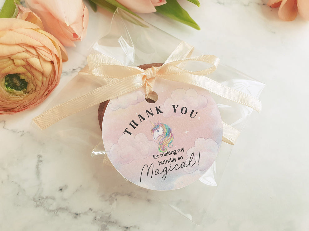 Magical Unicorn Birthday Favors Tags Printable Template – Wilde Peach Party