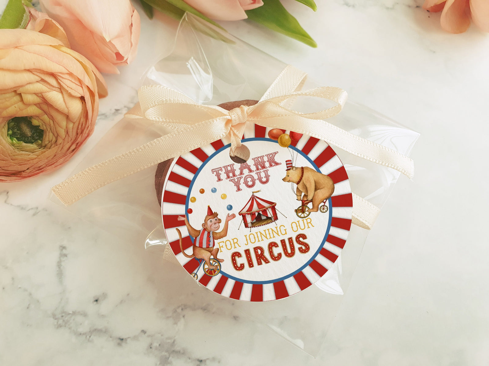 Circus Birthday Favor Tags Printable Template – Wilde Peach Party