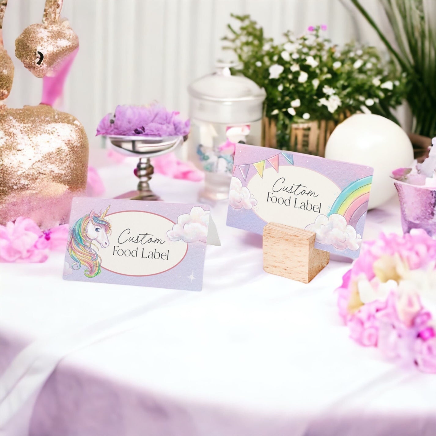 Magical Unicorn Place Cards Printable Template – Wilde Peach Party