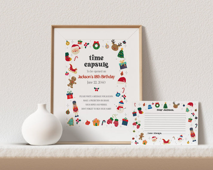 Oh What Fun Birthday Time Capsule Printable Template – Wilde Peach Party