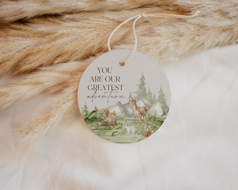Woodland Animals Favor Tags Printable Template – Wilde Peach Party