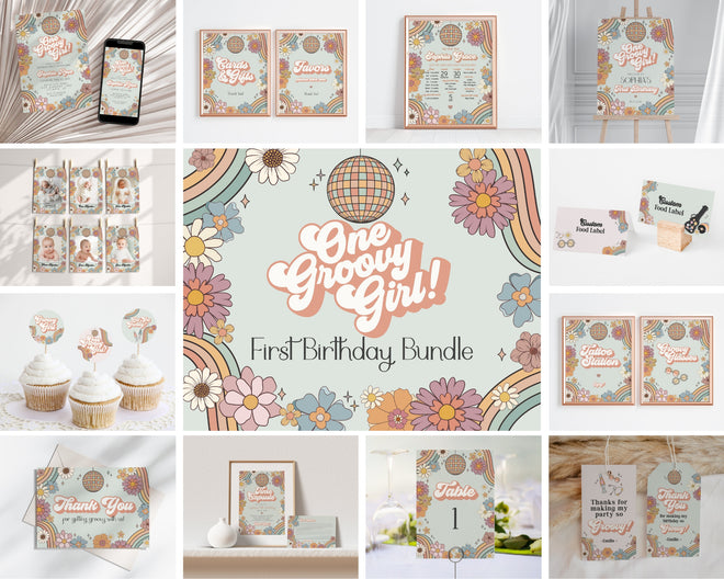 Groovy Floral Baby Shower Welcome Sign Printable Template – Wilde Peach ...