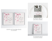 Pink Bow Baby Shower Bundle Printable Template – Wilde Peach Party